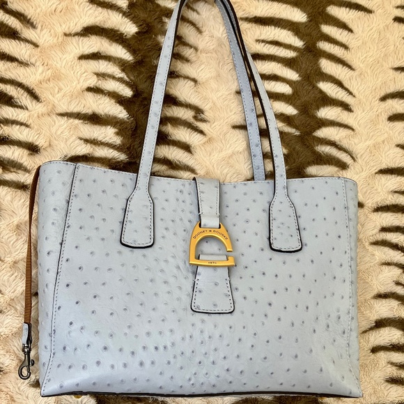 Dooney & Bourke | Bags | Dooney Small Shannon Tote Glacier Blue Nwt ...